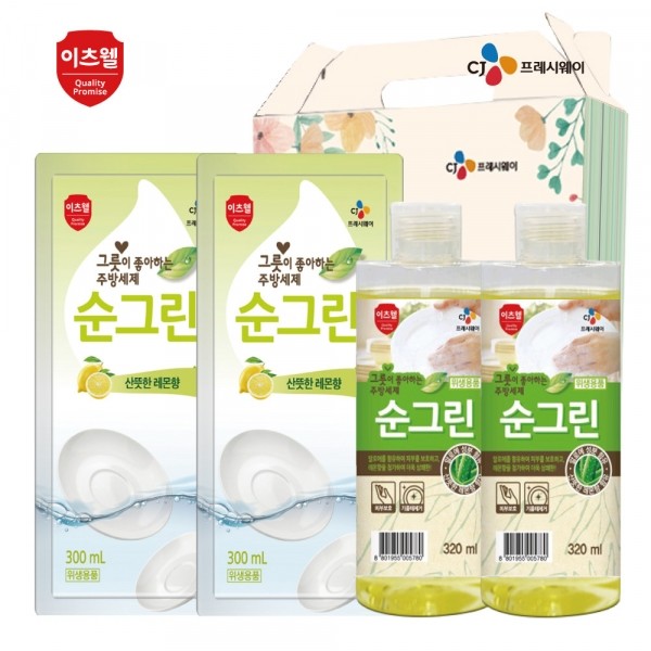 CJ이츠웰 순그린용기3종(320ml) - CJ프레시마켓