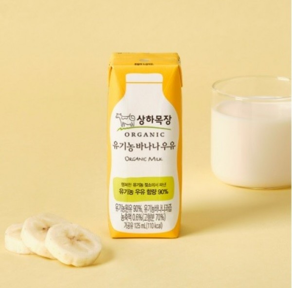 상하목장 유기농 바나나우유 125ml*24 - CJ프레시마켓